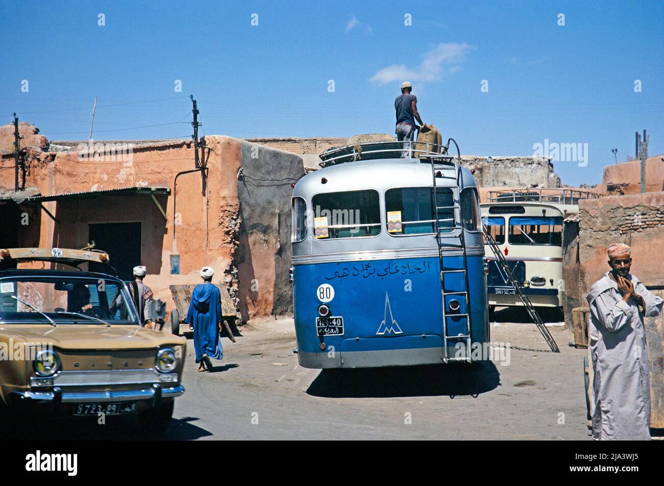 Vintage image of bus 1970s hi-res stock photography and images - Alamy