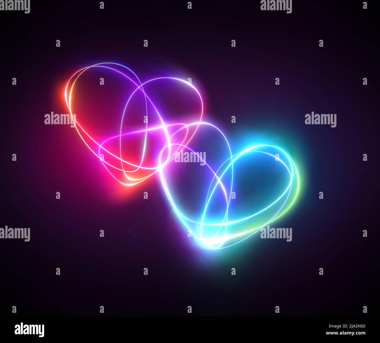 Glowing pink heart hi-res stock photography and images - Alamy