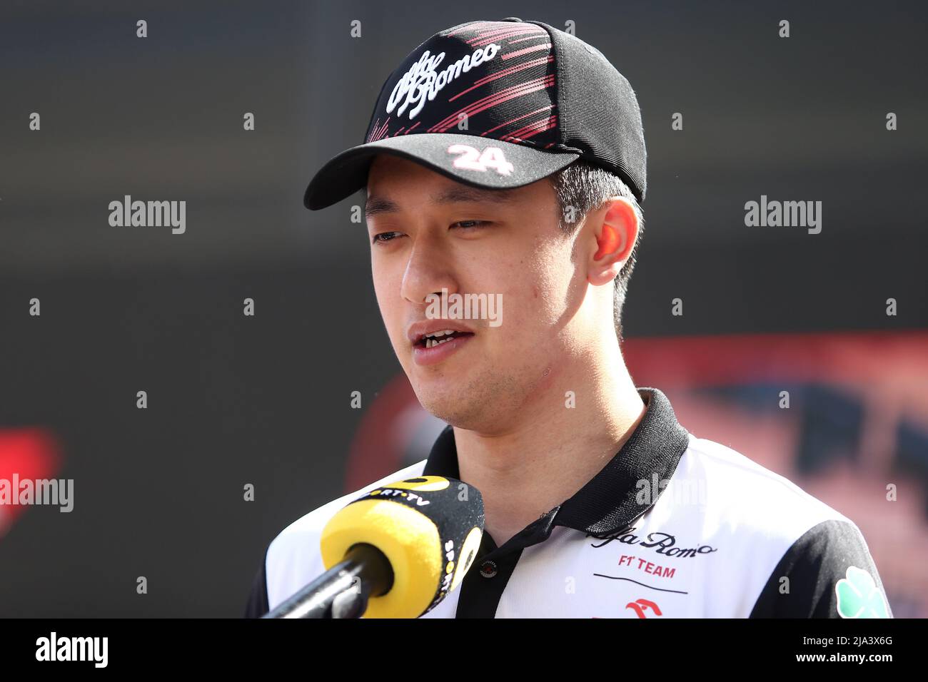 Monte Carlo, Monaco. 27th May, 2022. Guanyu Zhou of Alfa Romeo F1 Team ...