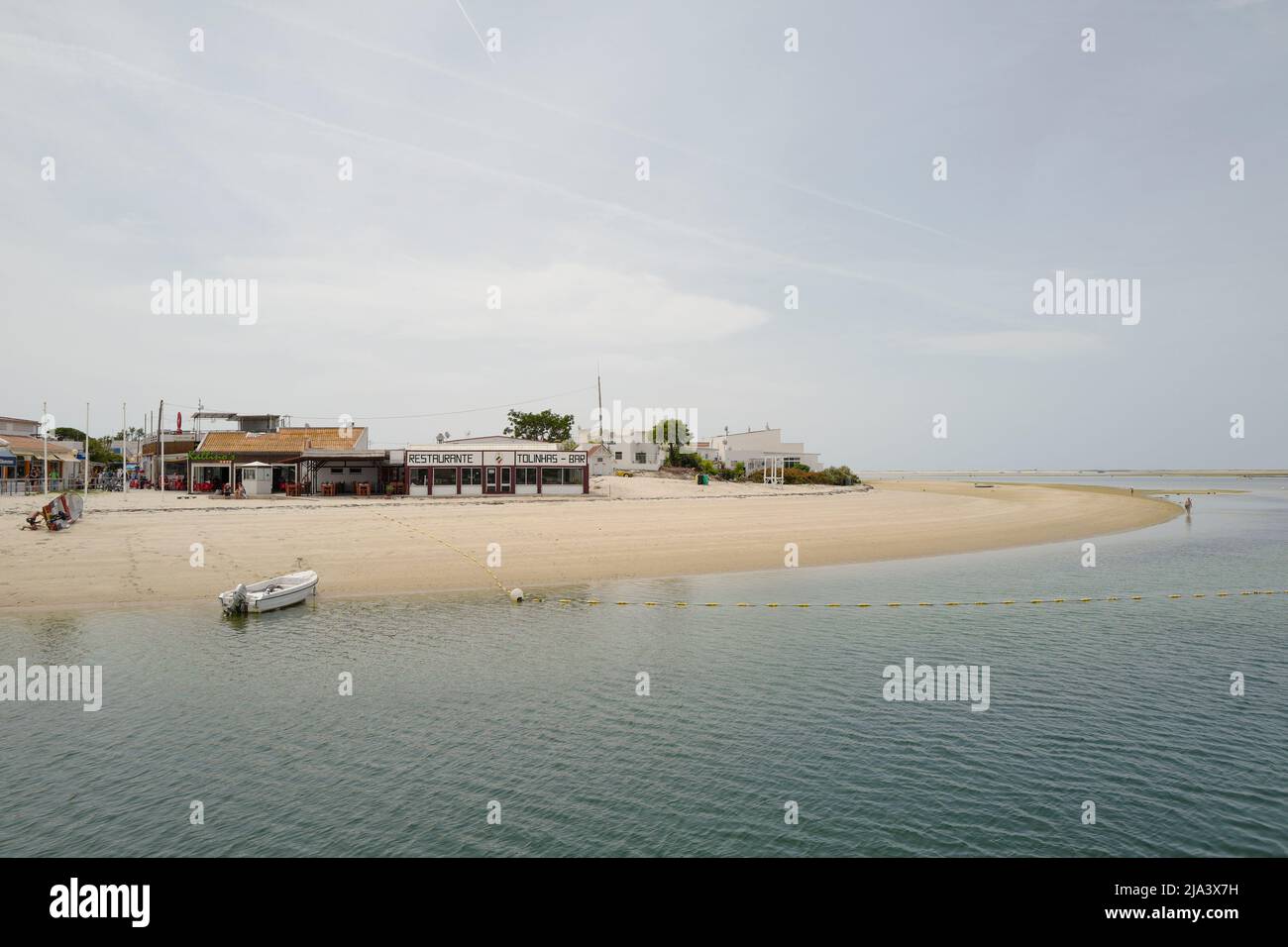 ARMONA ISLAND, OLHAO, Algarve, Portugal : Landscape view of the beach ...