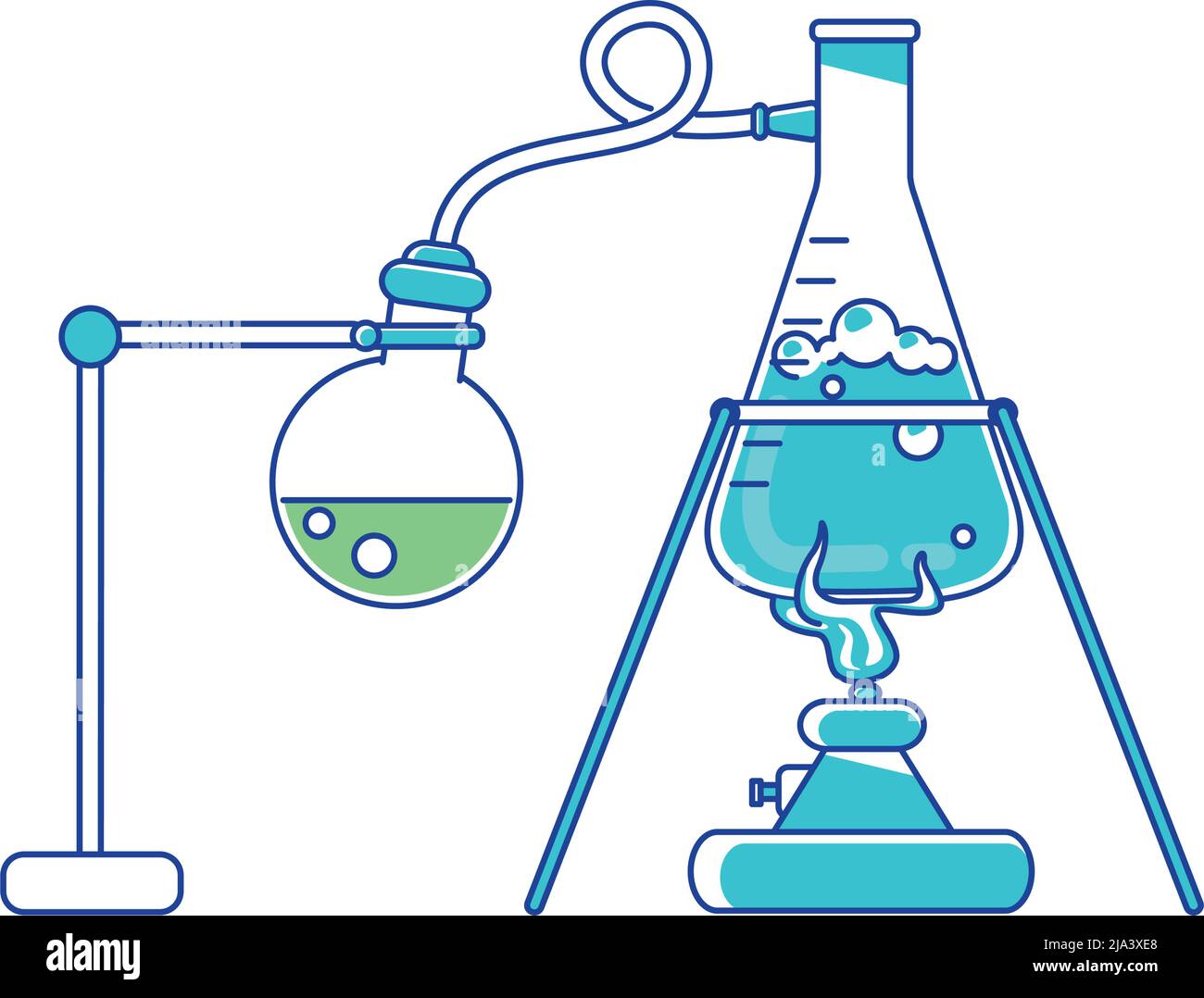 Tube test flask laboratory animation hi-res stock photography and ...