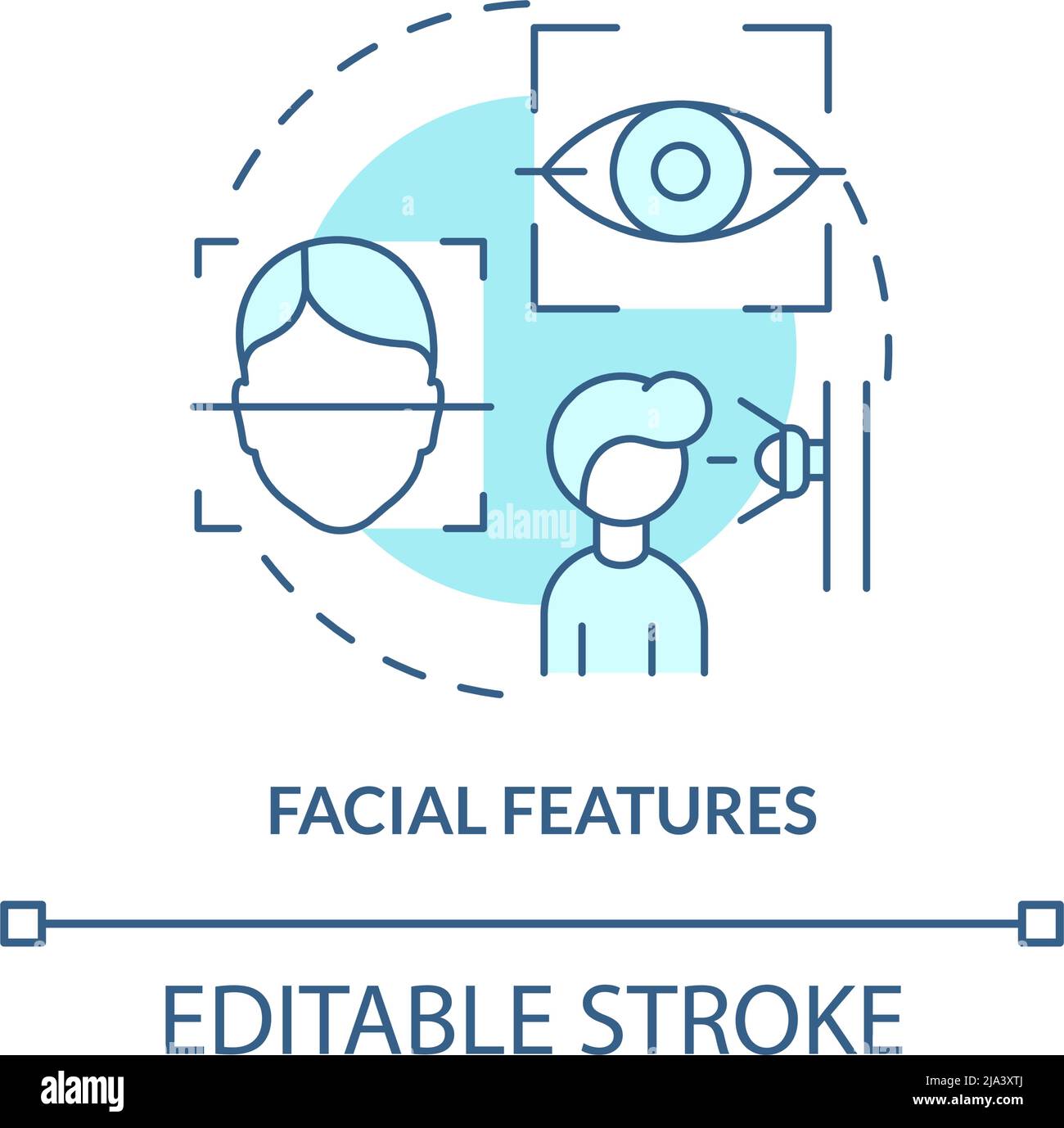 Round face features hi-res stock photography and images - Alamy