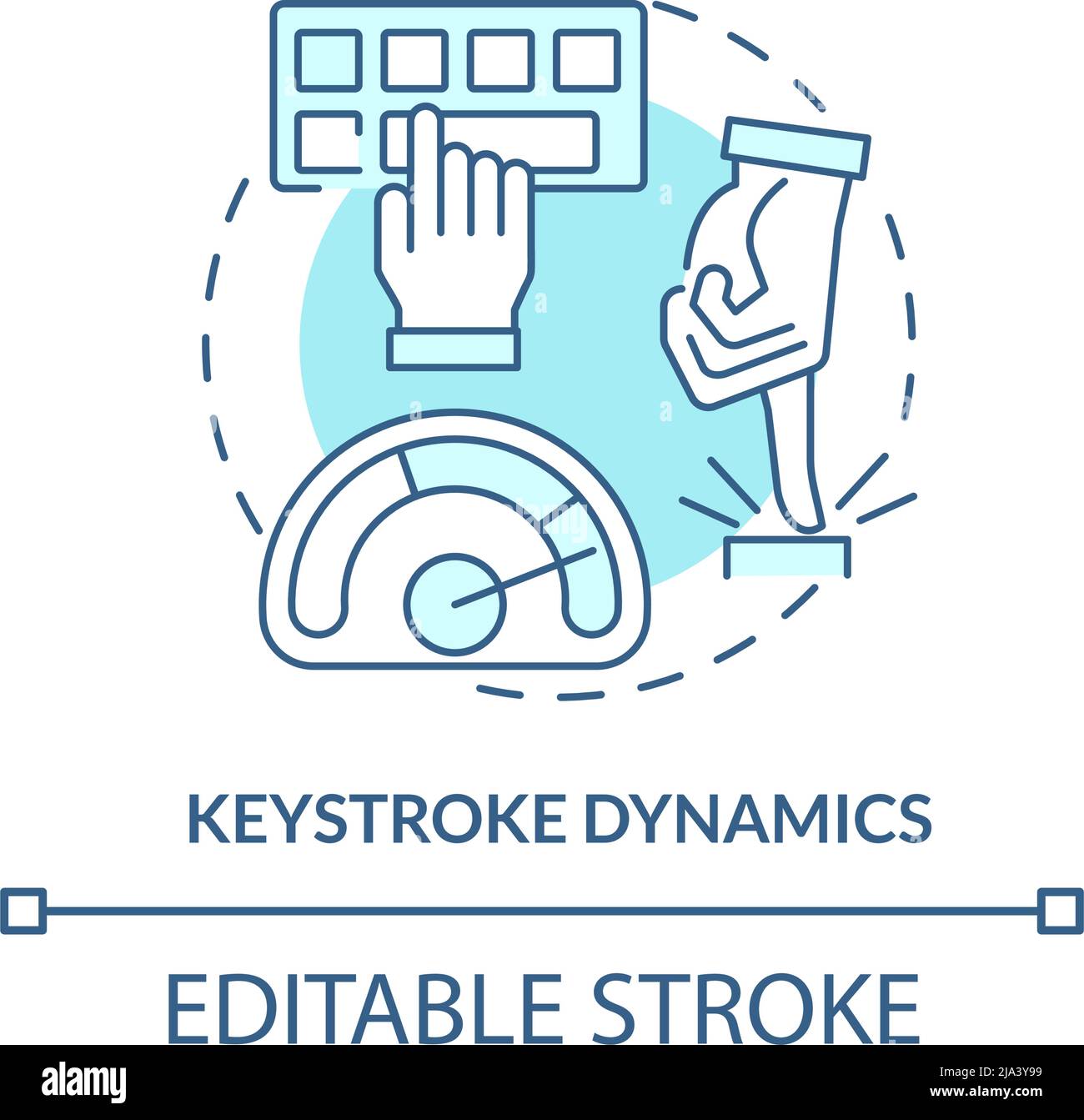 Keystroke dynamics Stock Vector Images - Alamy