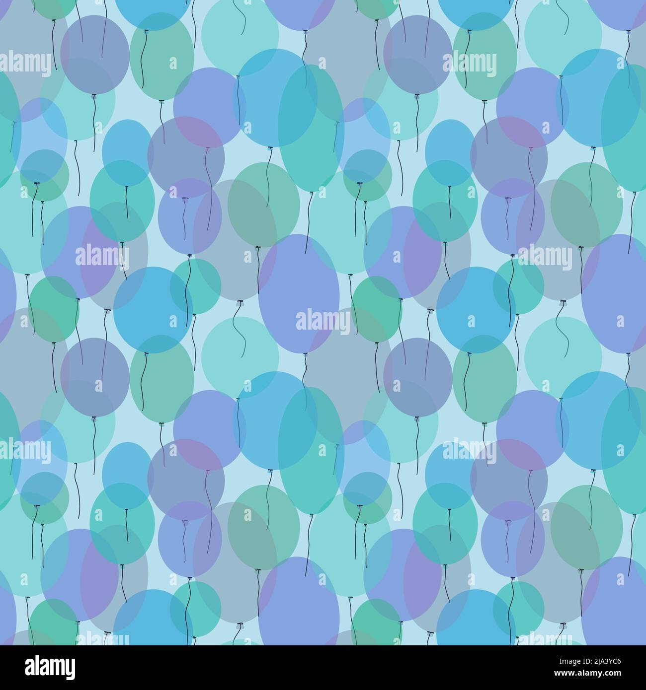 Birthday seamless cartoon balloons pattern for kids and gifts and cards ...