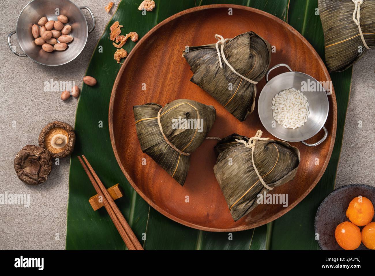 Zongzi, rice dumpling for traditional Chinese Duanwu Dragon Boat ...
