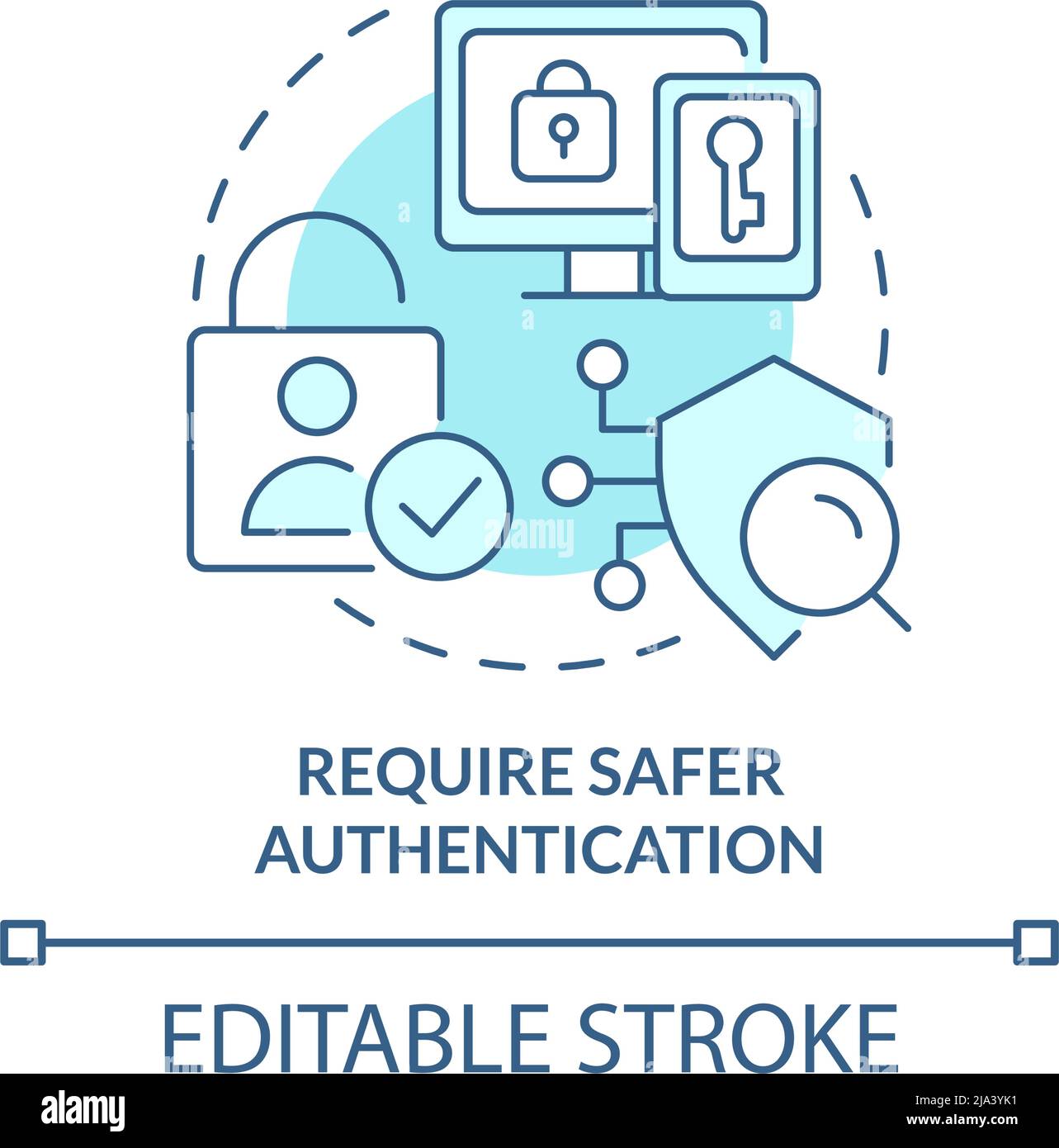 Strong customer authentication Stock Vector Images - Alamy
