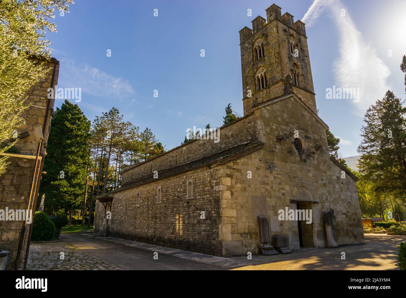 Roccavivara, Molise. Sanctuary of the Madonna di Canneto Stock Photo ...
