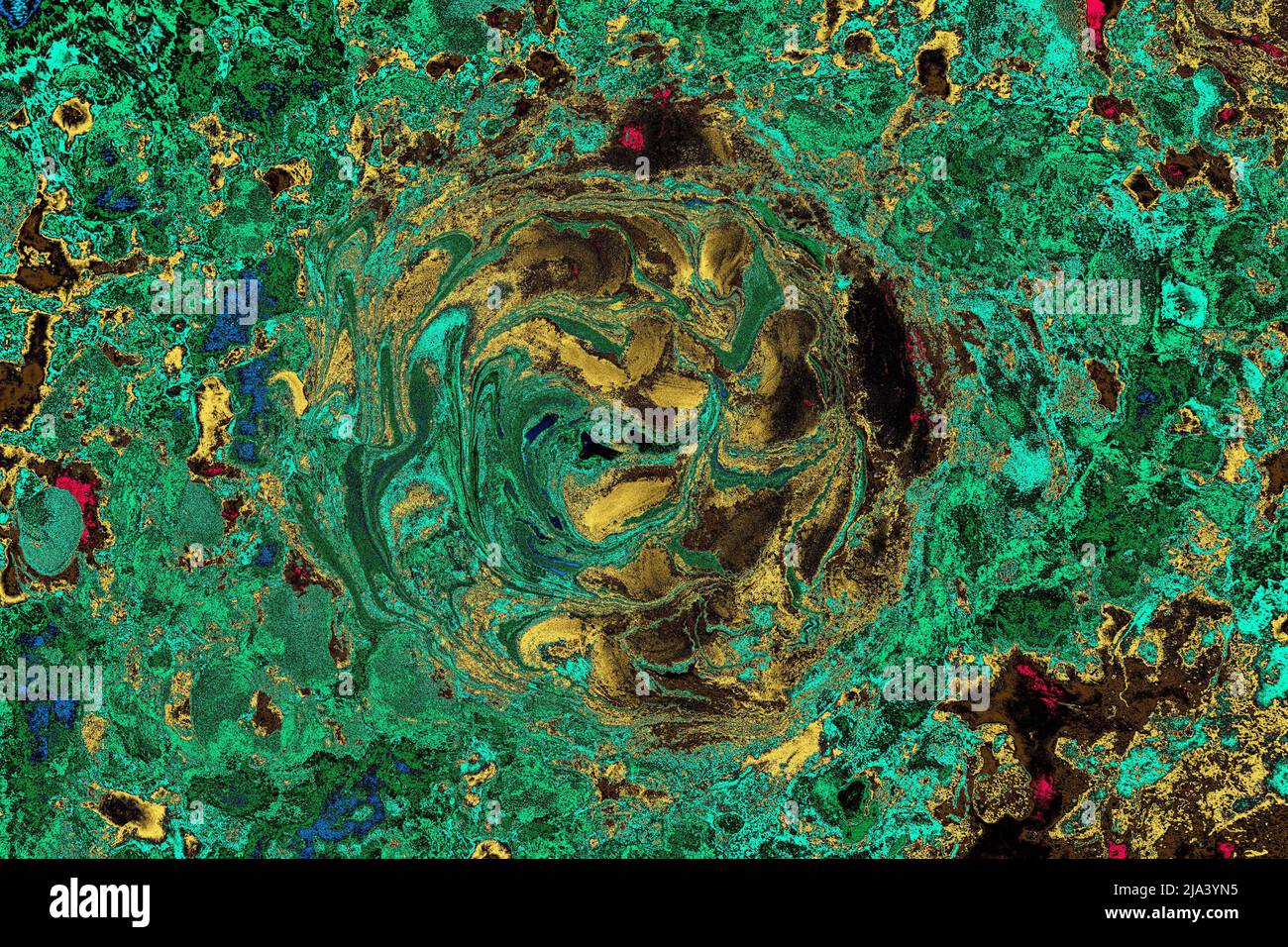 Ebru marbling handmade art, traditional Ebru technique. abstract ...