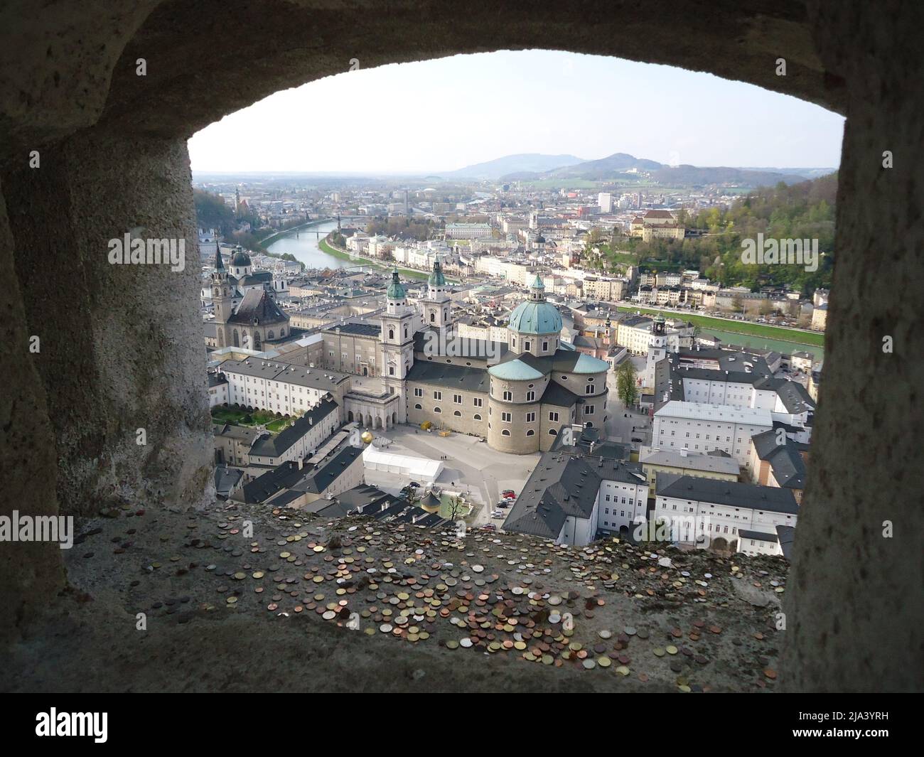 Salzburg is an Austrian city on the border of Germany, with views of ...