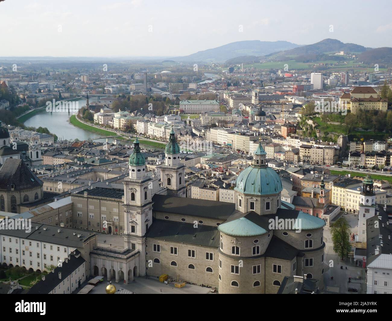 Salzburg is an Austrian city on the border of Germany, with views of ...