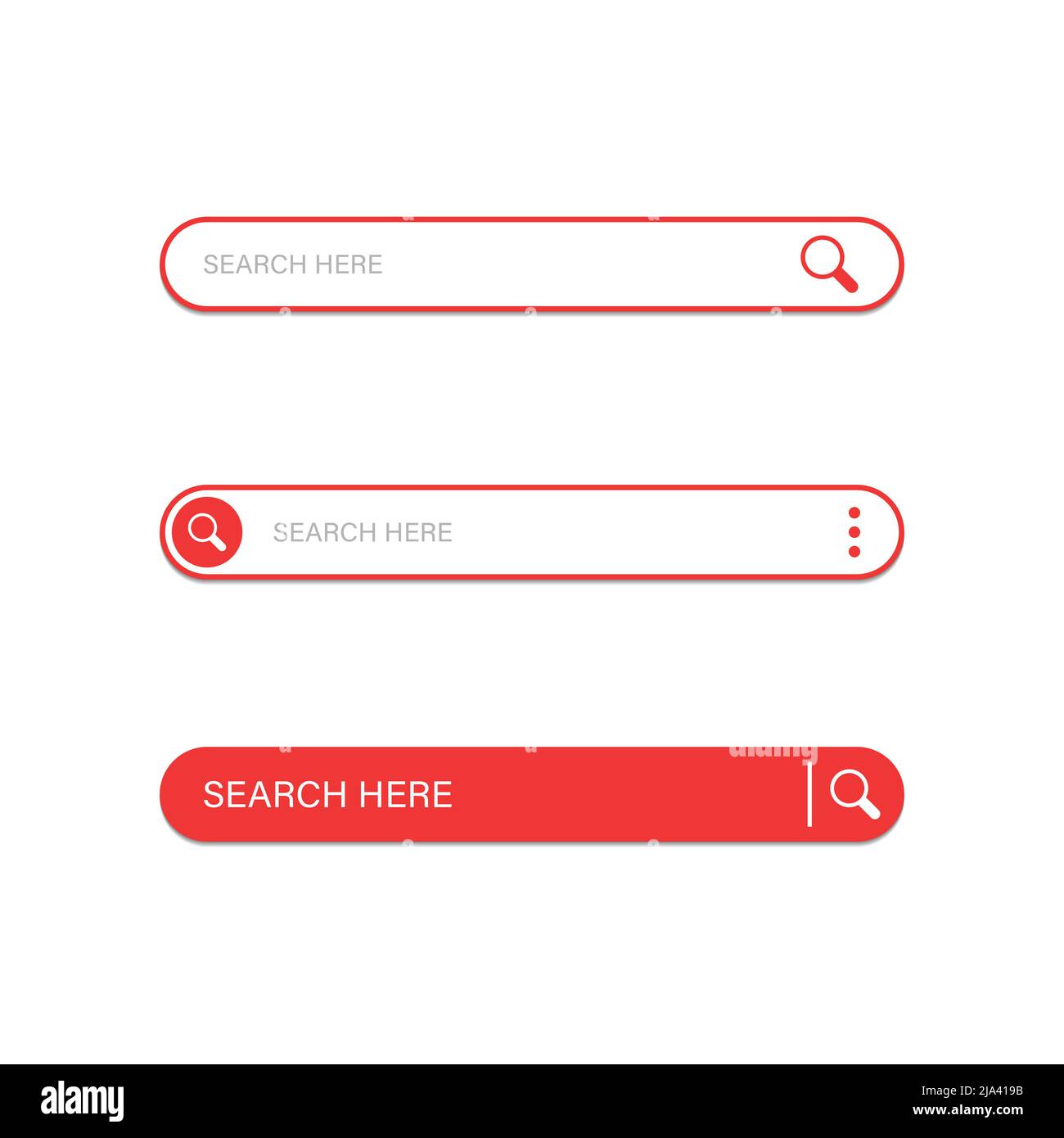 Search bar in flat style. Website address vector illustration on ...
