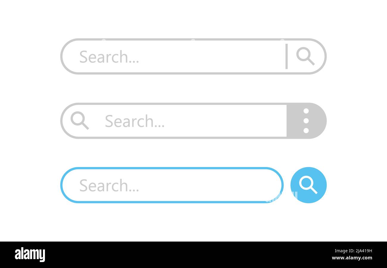 Search bar in flat style. Website address vector illustration on ...