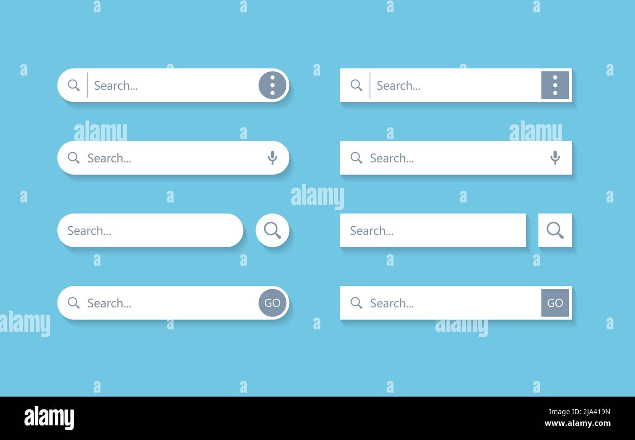 Search bar in flat style. Website address vector illustration on ...