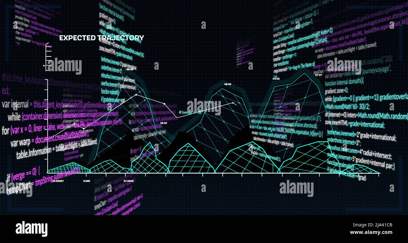 Image of data processing over black background Stock Photo - Alamy