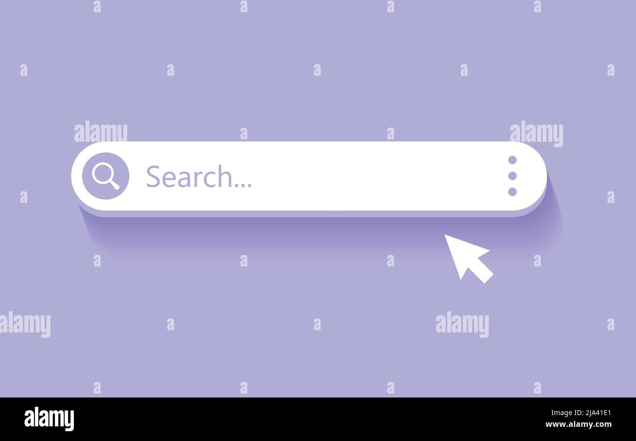 Search bar in flat style. Website address vector illustration on ...