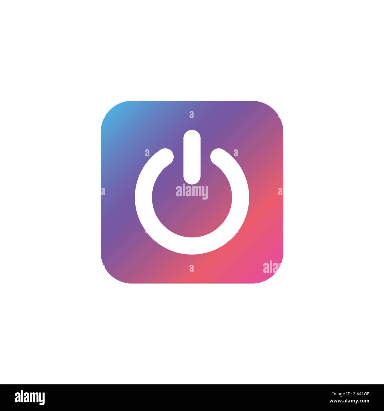 On and off buttons in flat style. Toggle switch vector illustration on isolated background ...