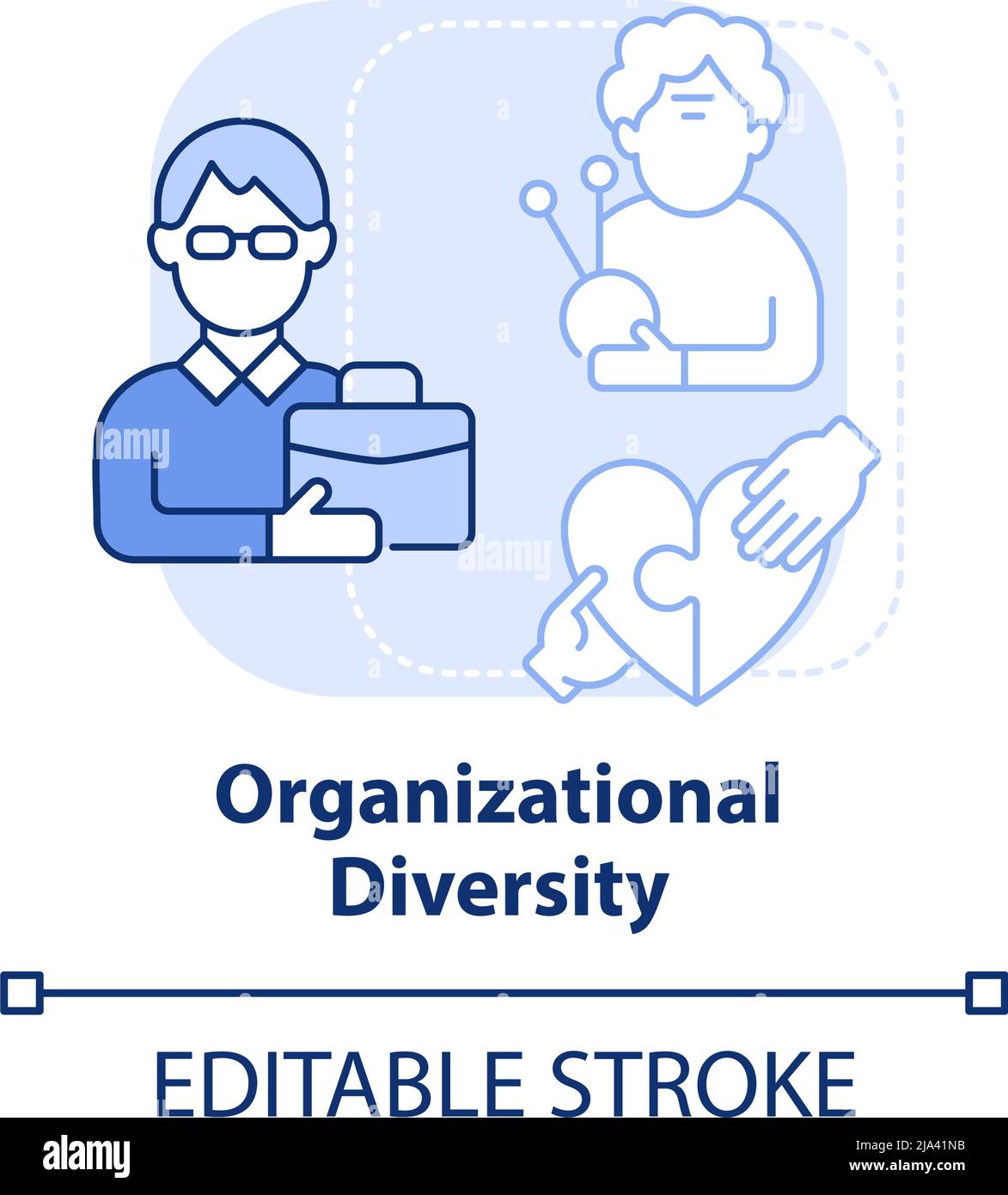Organizational diversity light blue concept icon Stock Vector Image ... Organizational diversity light blue concept icon Stock Vector Image ...