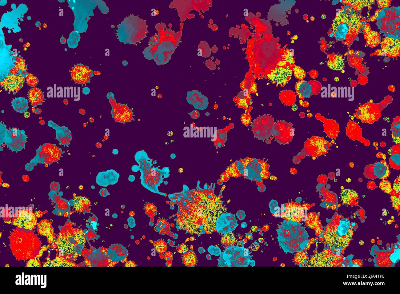 Abstract background template made of of colorful paint splashes Stock ...