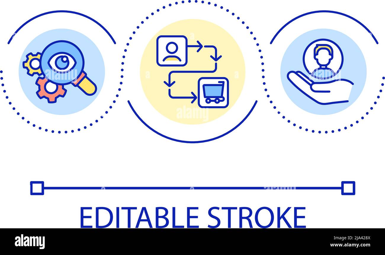 Customer experience loop concept icon Stock Vector Image & Art - Alamy