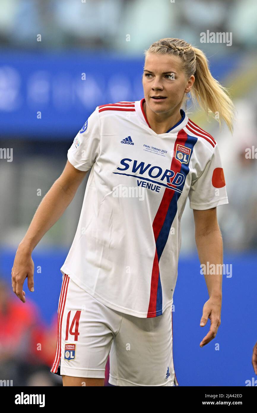 TURIN - Ada Hegerberg of Olympique Lyonnais women during the UEFA Women ...