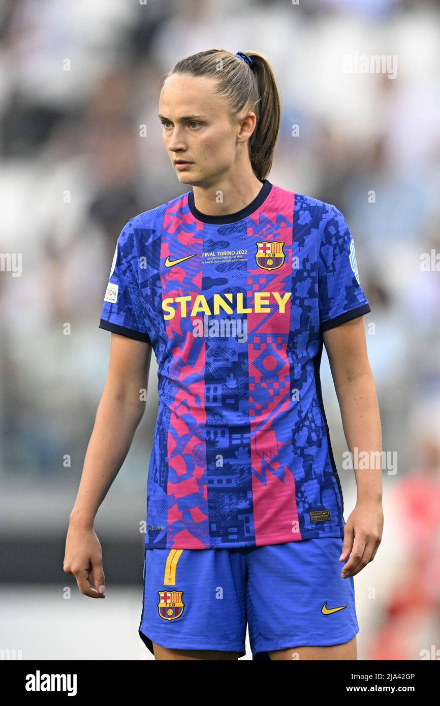 TURIN - Caroline Graham Hansen of FC Barcelona women during the UEFA ...