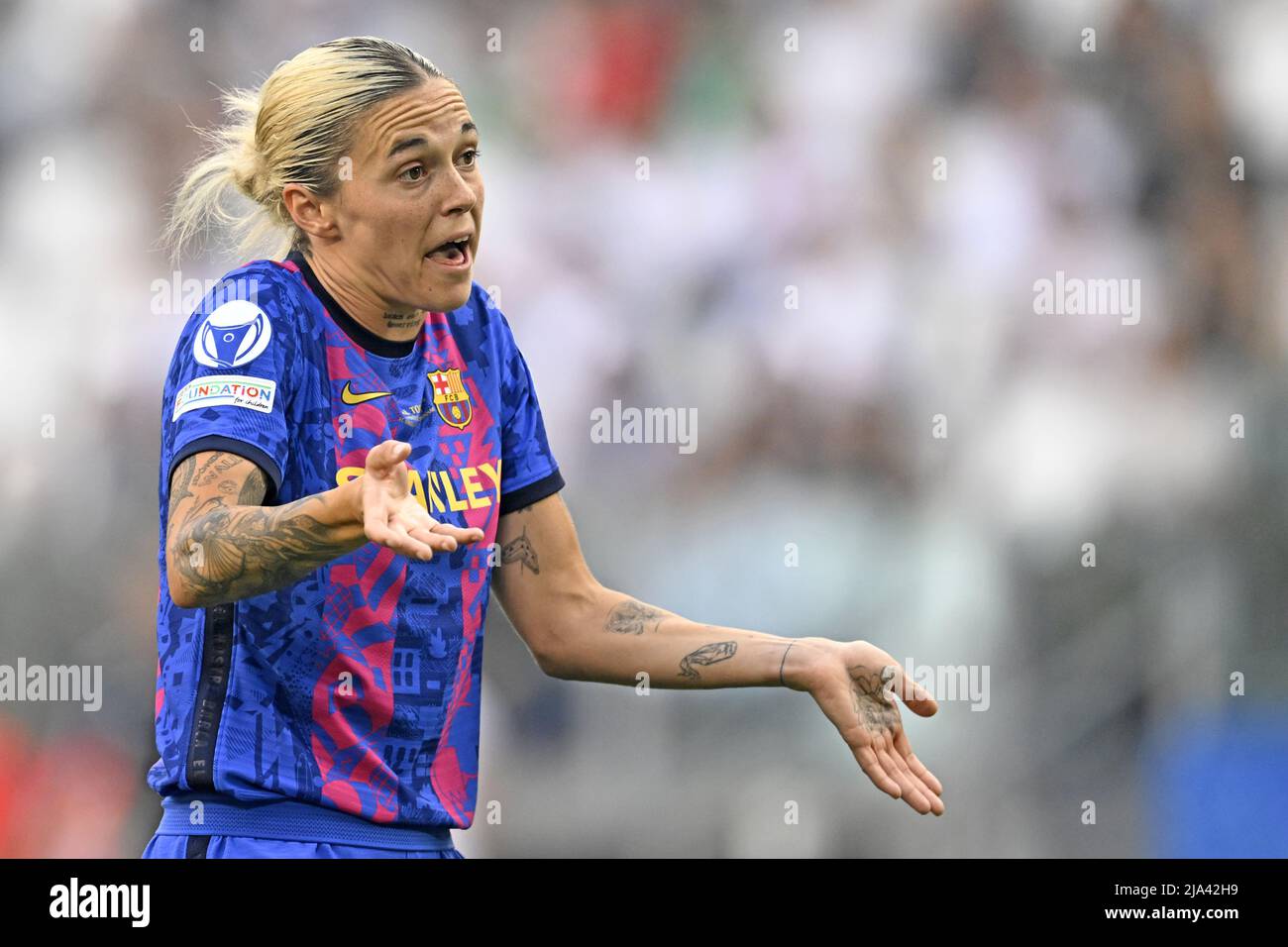 TURIN - Maria Pilar Leon of FC Barcelona women during the UEFA Women's ...