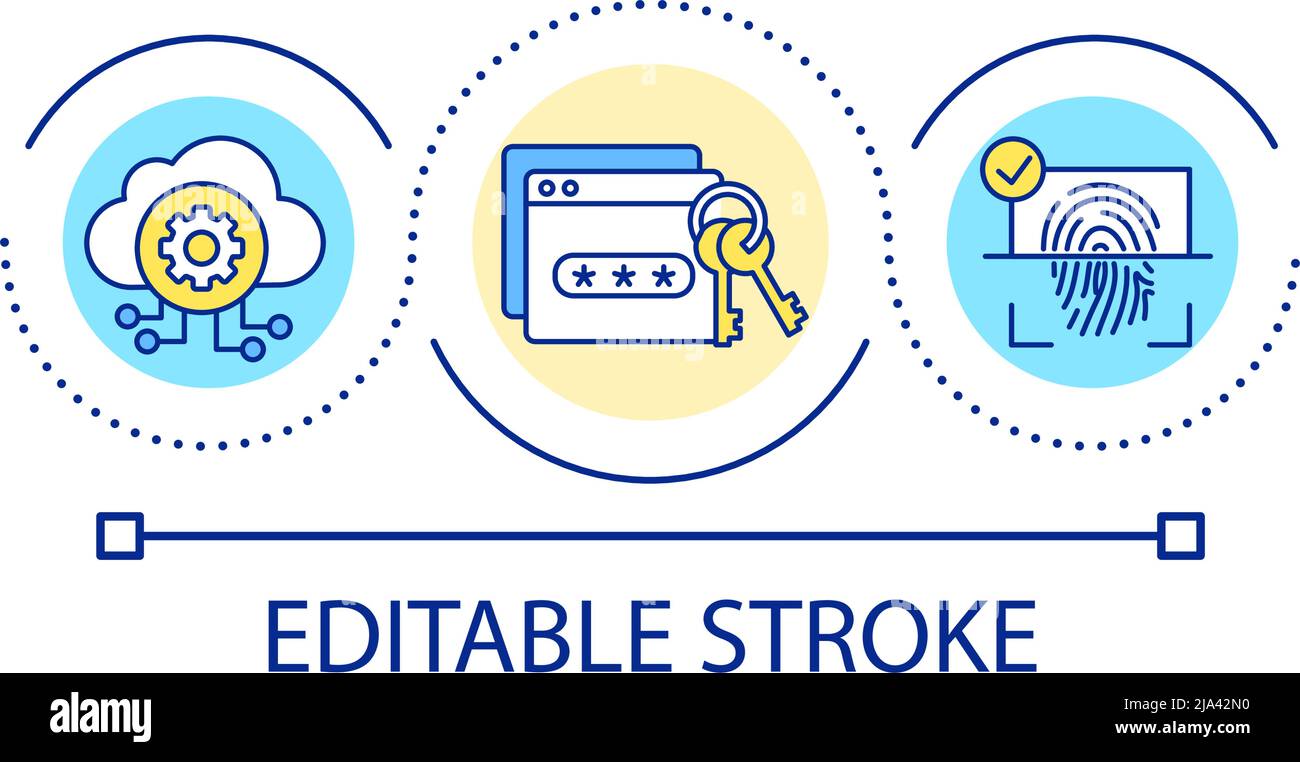 Cyber security loop concept icon Stock Vector Image & Art - Alamy