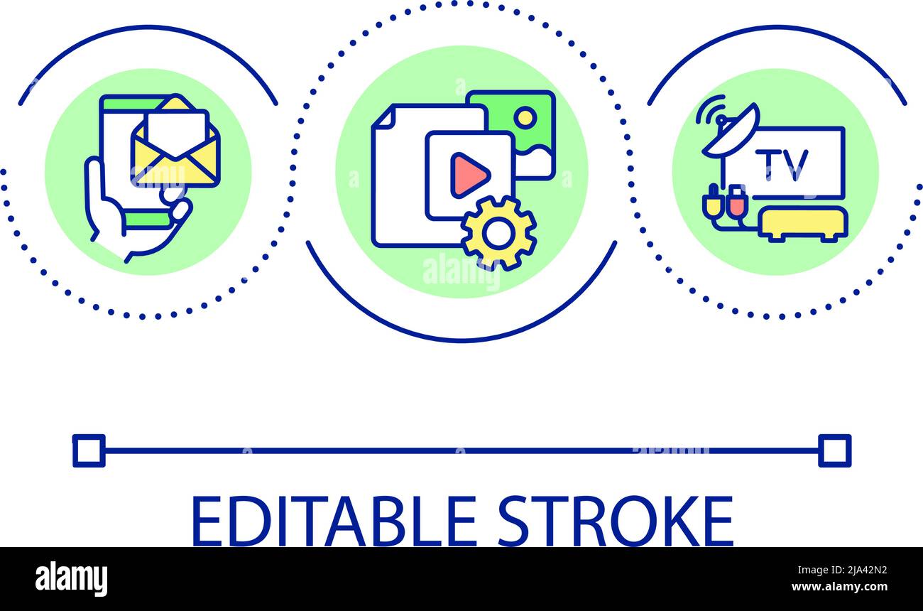 Increase brand popularity loop concept icon Stock Vector Image & Art ...