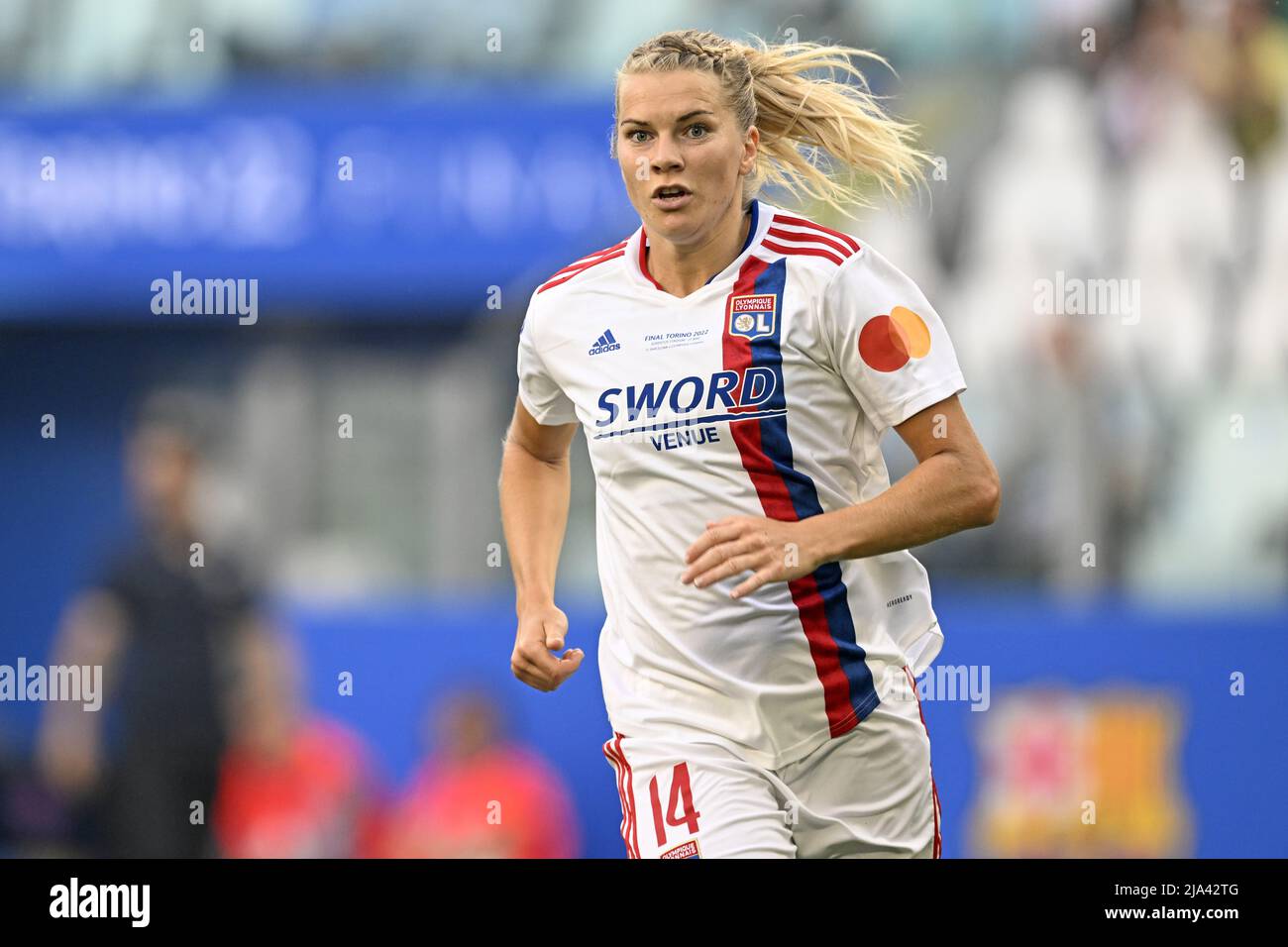 TURIN - Ada Hegerberg of Olympique Lyonnais women during the UEFA Women ...