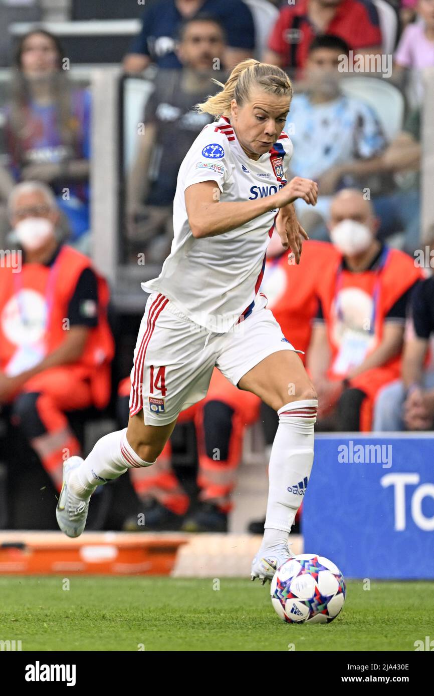 TURIN - Ada Hegerberg of Olympique Lyonnais women during the UEFA Women ...