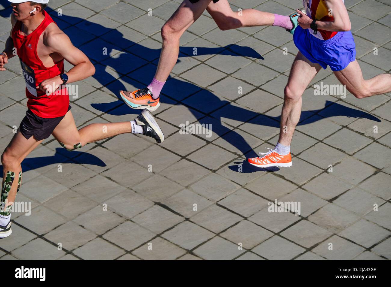 Group of people running overhead hi-res stock photography and images ...
