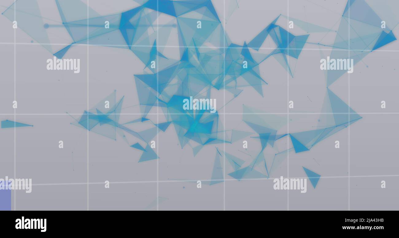 Image of graph and blue shapes over beige background Stock Photo - Alamy