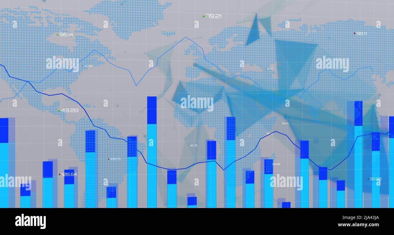 Abstract blue background graph hi-res stock photography and images - Alamy
