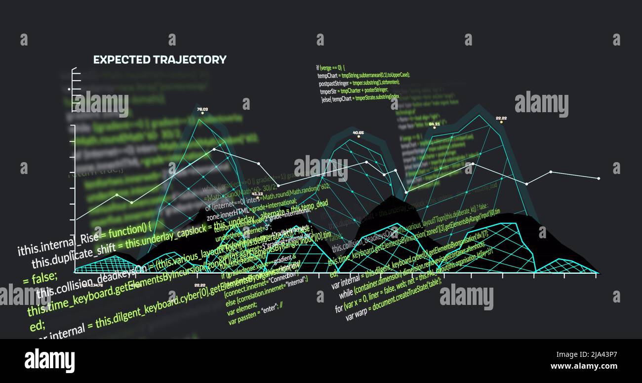 Image of data processing over black background Stock Photo - Alamy
