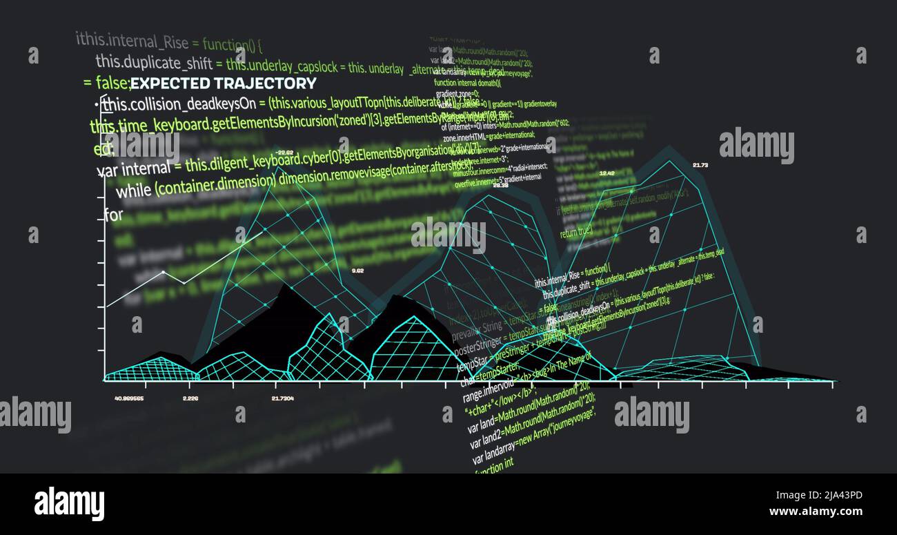 Image of data processing over black background Stock Photo - Alamy