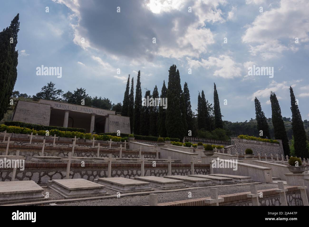 Sacrario Militare di Mignano Montelungo Stock Photo - Alamy