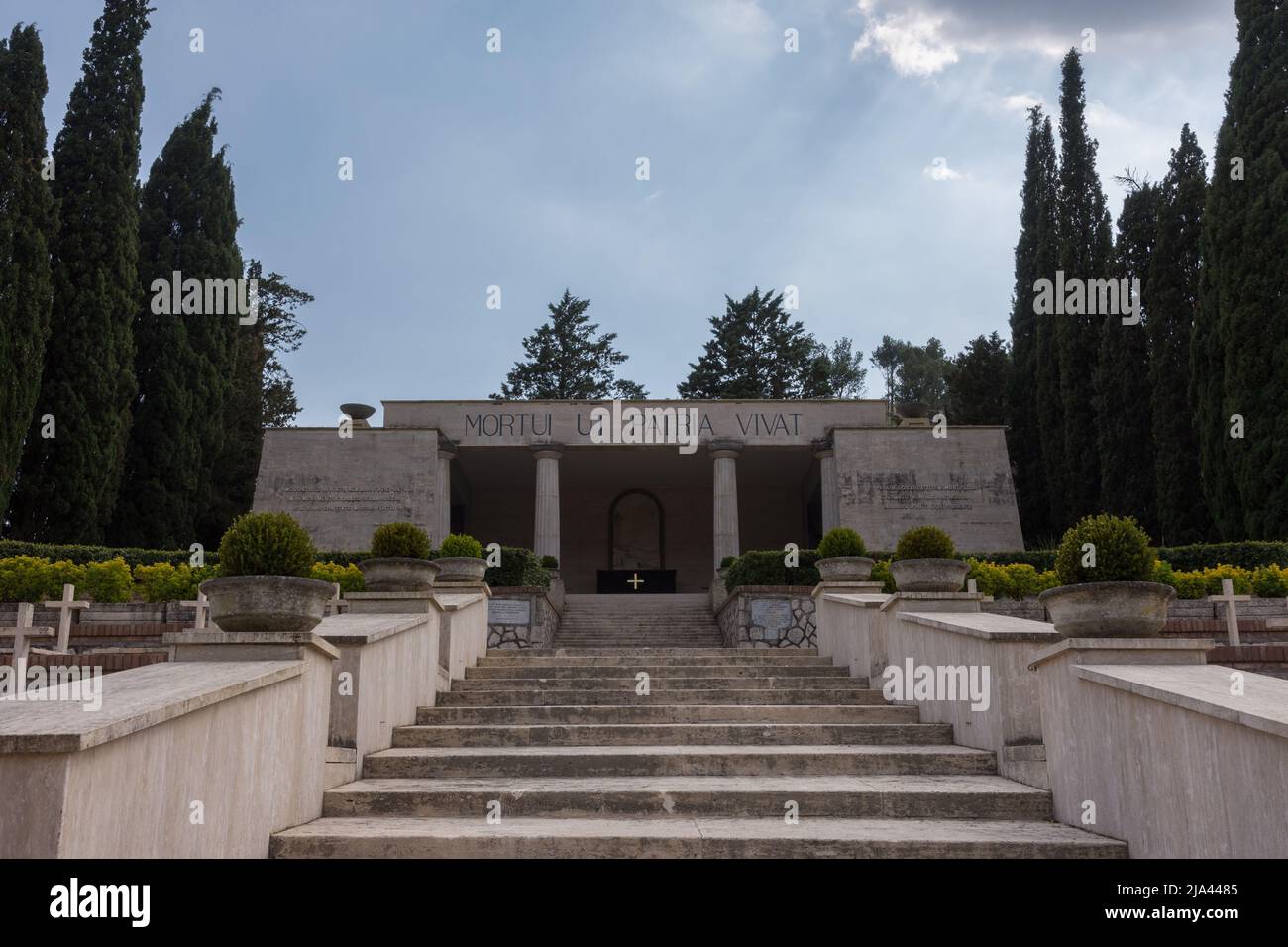 Sacrario Militare di Mignano Montelungo Stock Photo - Alamy