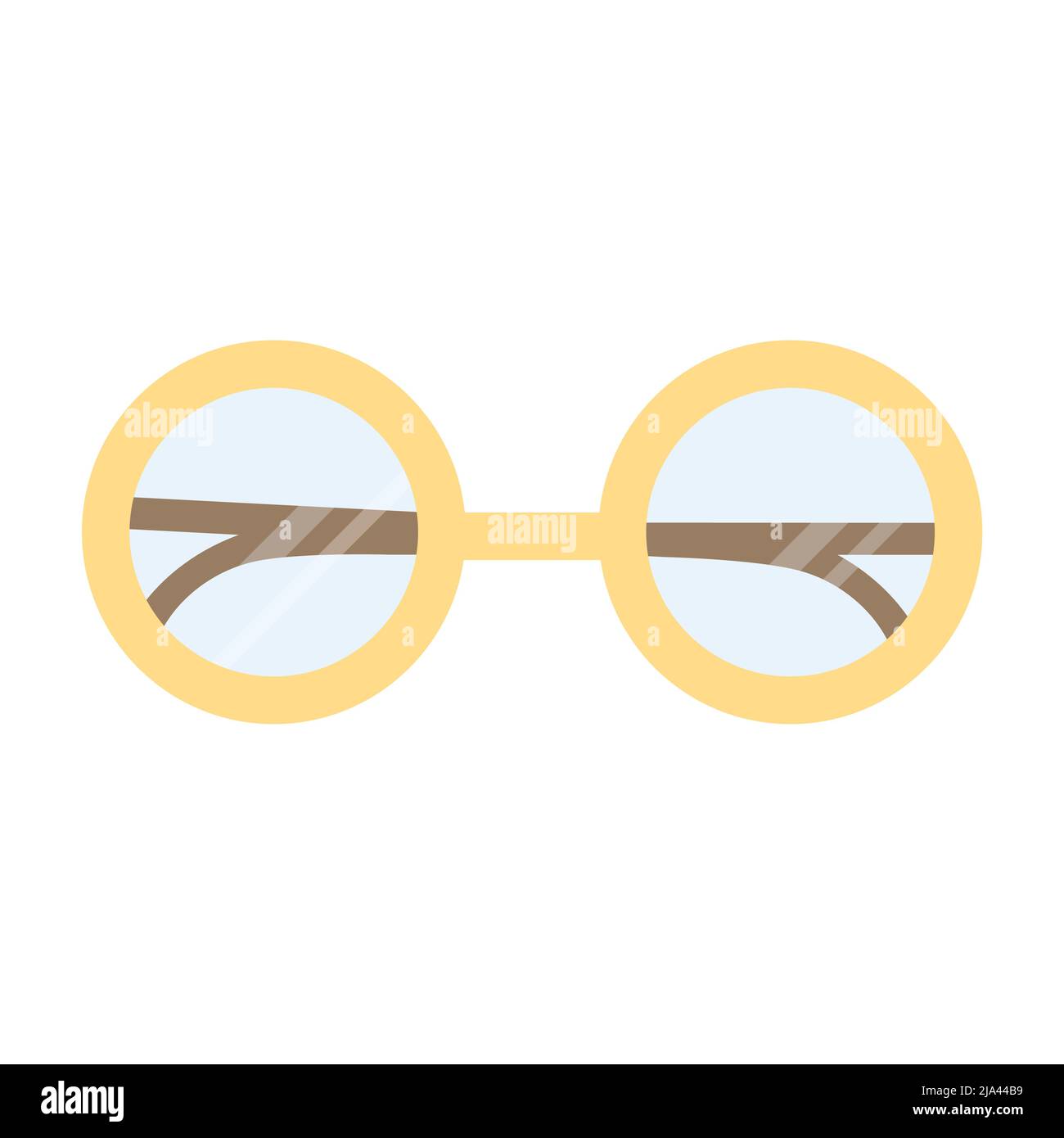Round glasses for vision isolated vector Stock Vector Image & Art - Alamy