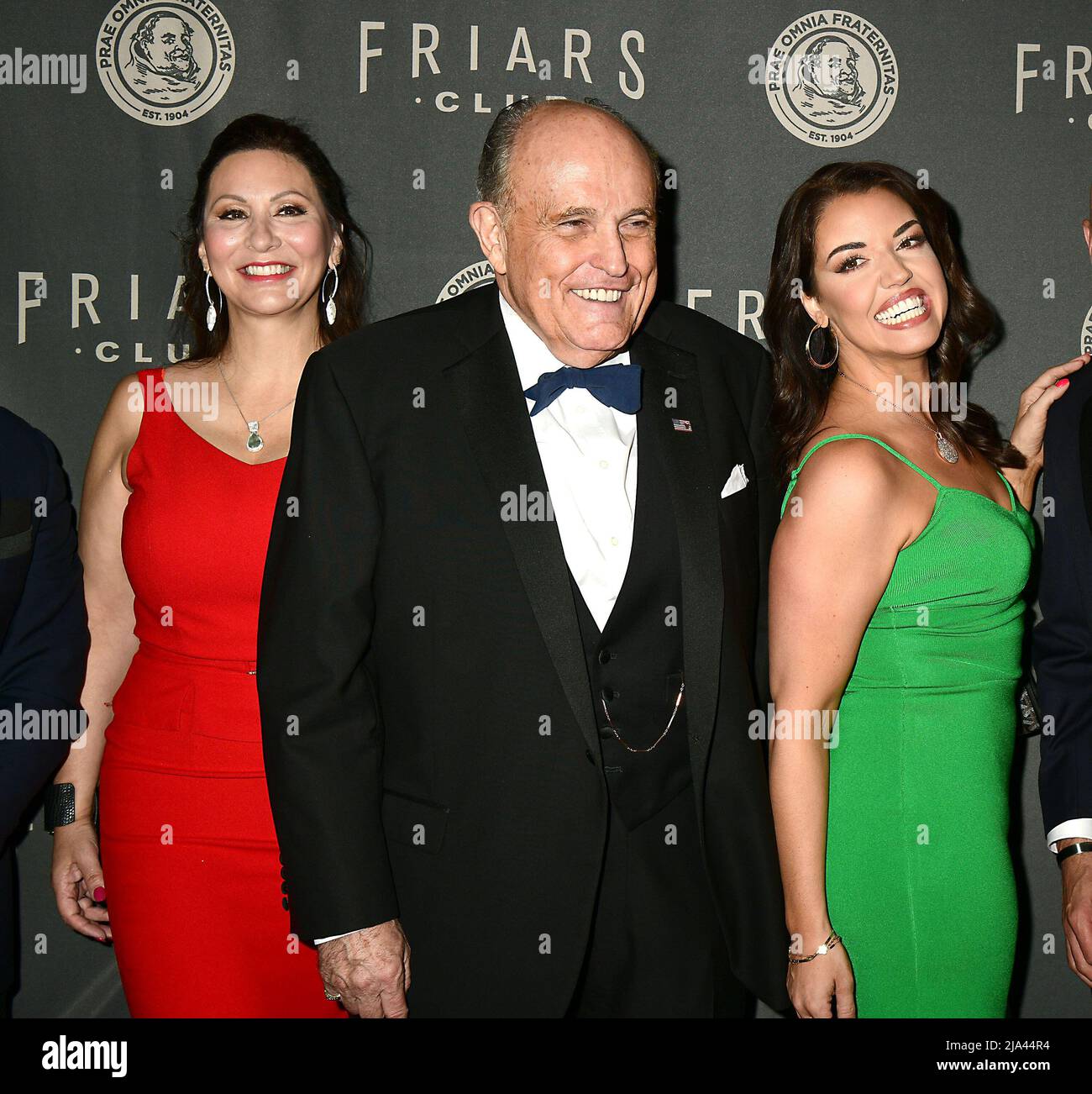 Dr Maria Ryan, Rudy Giuliani and Laura Conlin attend The Friars Club ...