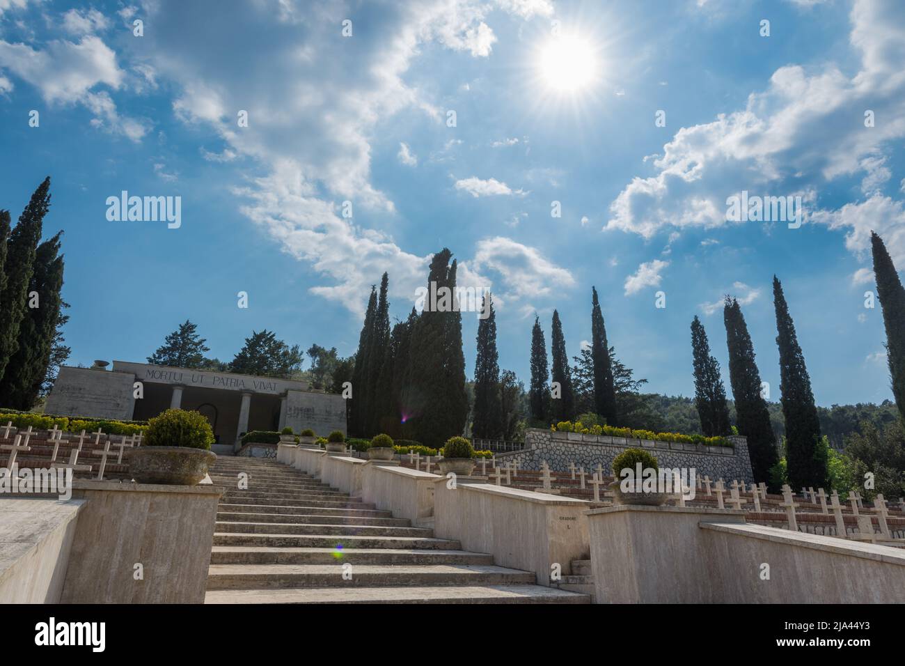 Sacrario Militare di Mignano Montelungo Stock Photo - Alamy