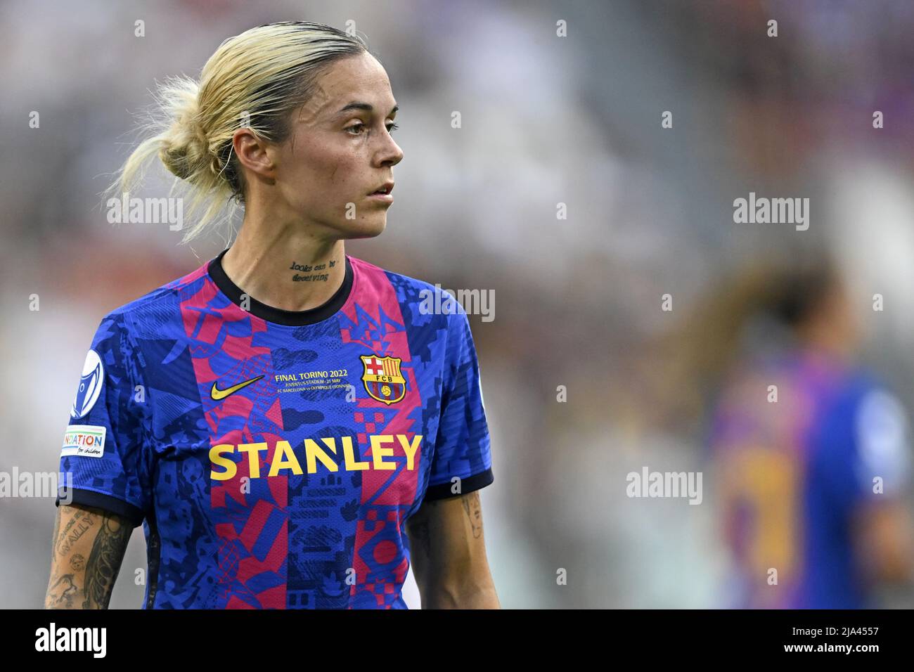 TURIN - Maria Pilar Leon of FC Barcelona women during the UEFA Women's ...