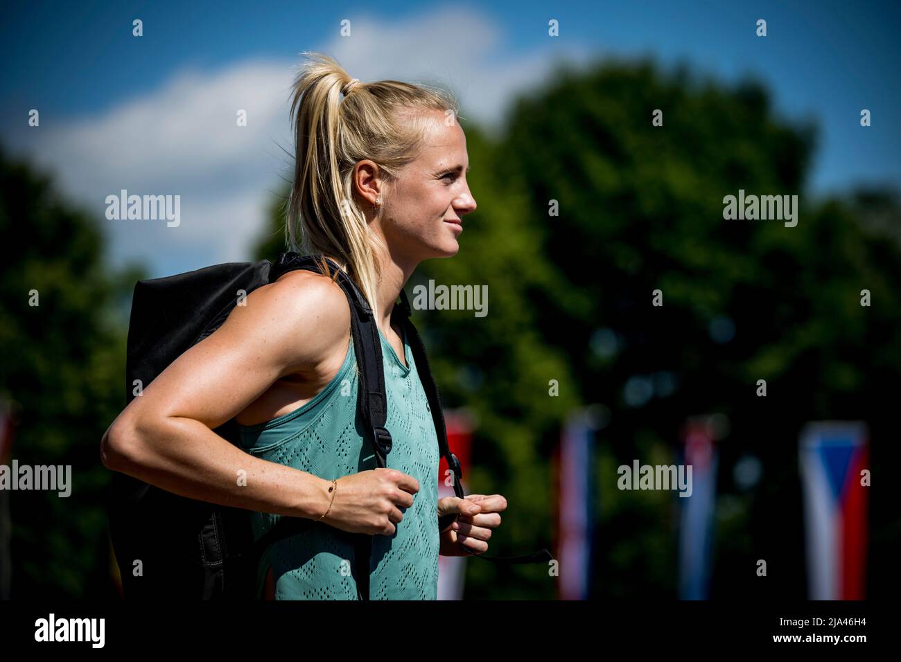 Dutch Anouk Vetter pictured during preparations ahead of the men's ...