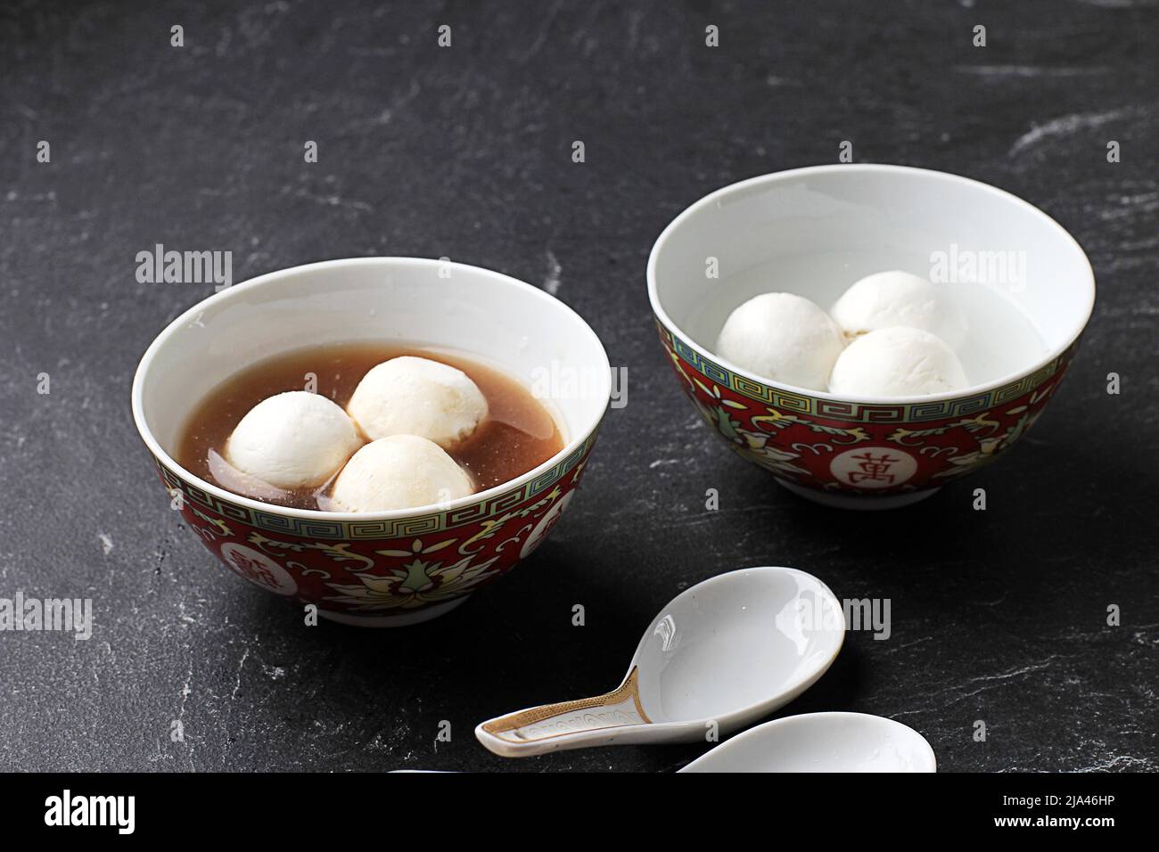 Tang Yuan Sweet Dumpling Made from Glutinous Filled with Black Sesame ...