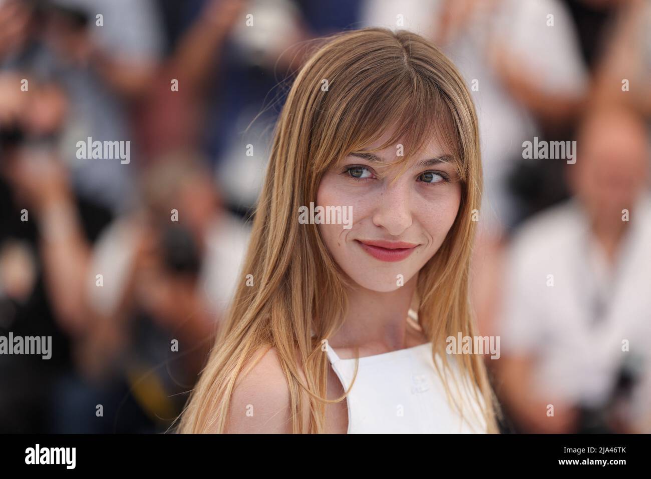 Cannes, France. May 27, 2022, Marie Colomb attends the photocall for ...
