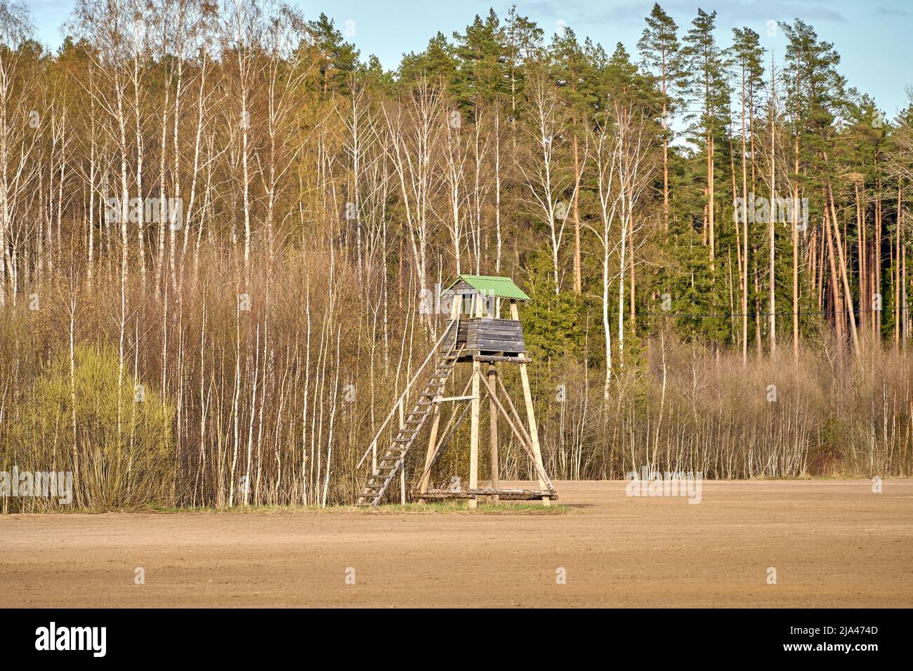 Wood tower observation construction hi-res stock photography and images ...