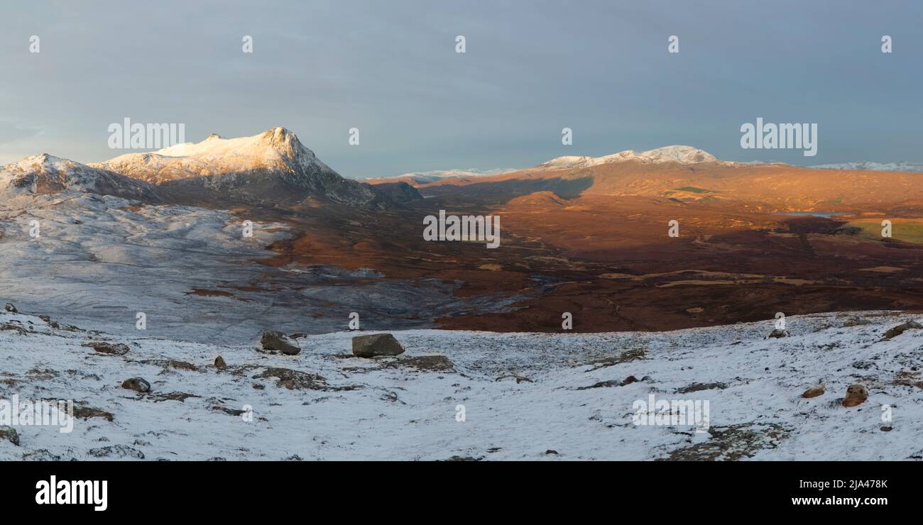 Panorama of Ben Hope and Ben Loyal, Sutherland Stock Photo - Alamy