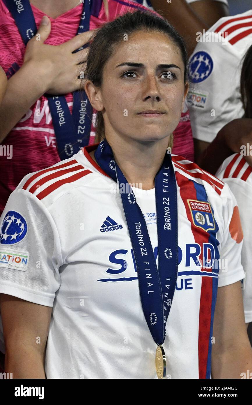 TURIN - Danielle van de Donk of Olympique Lyonnais women during the ...