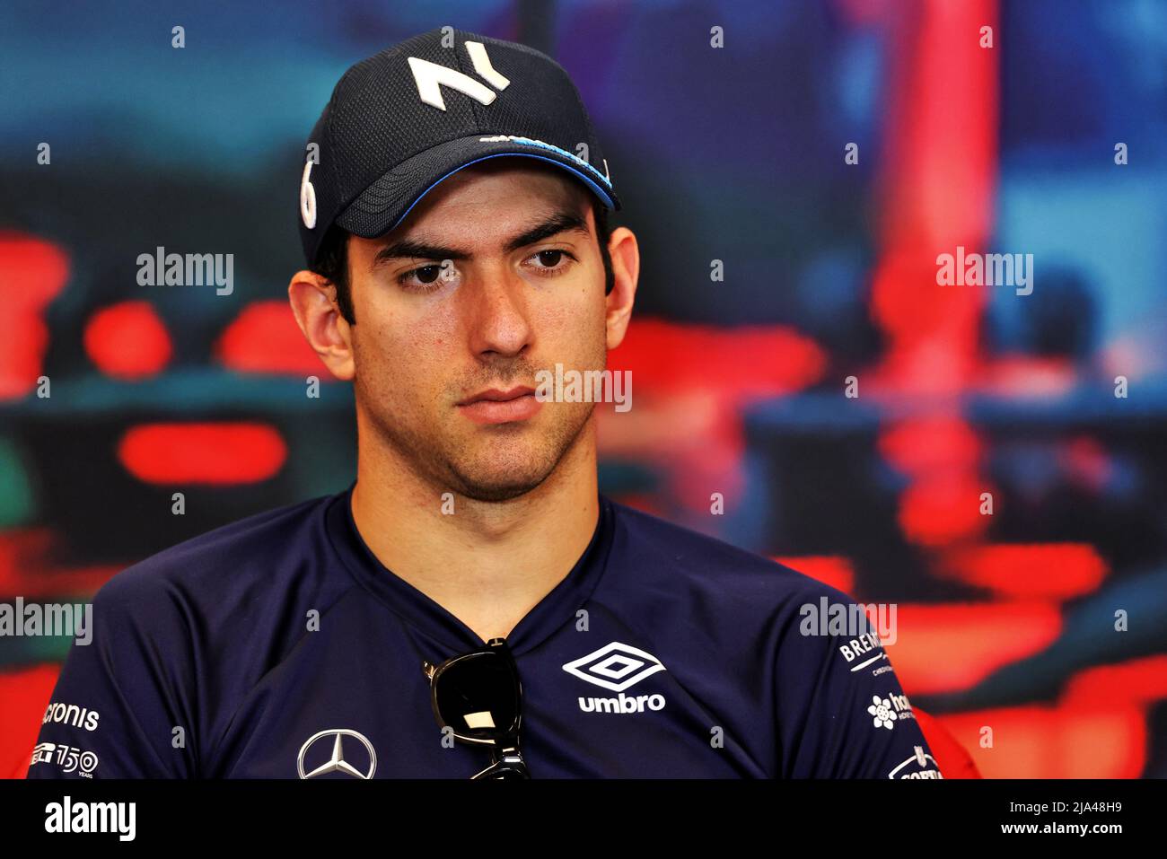 LATIFI Nicholas (can), Williams Racing FW44, portrait, press conference ...