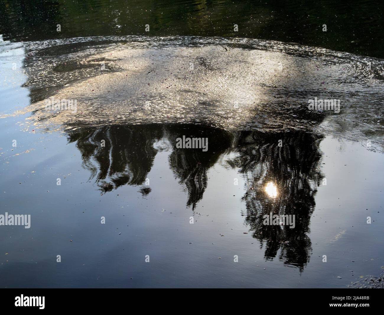 Blue night sky river looking down hi-res stock photography and images ...