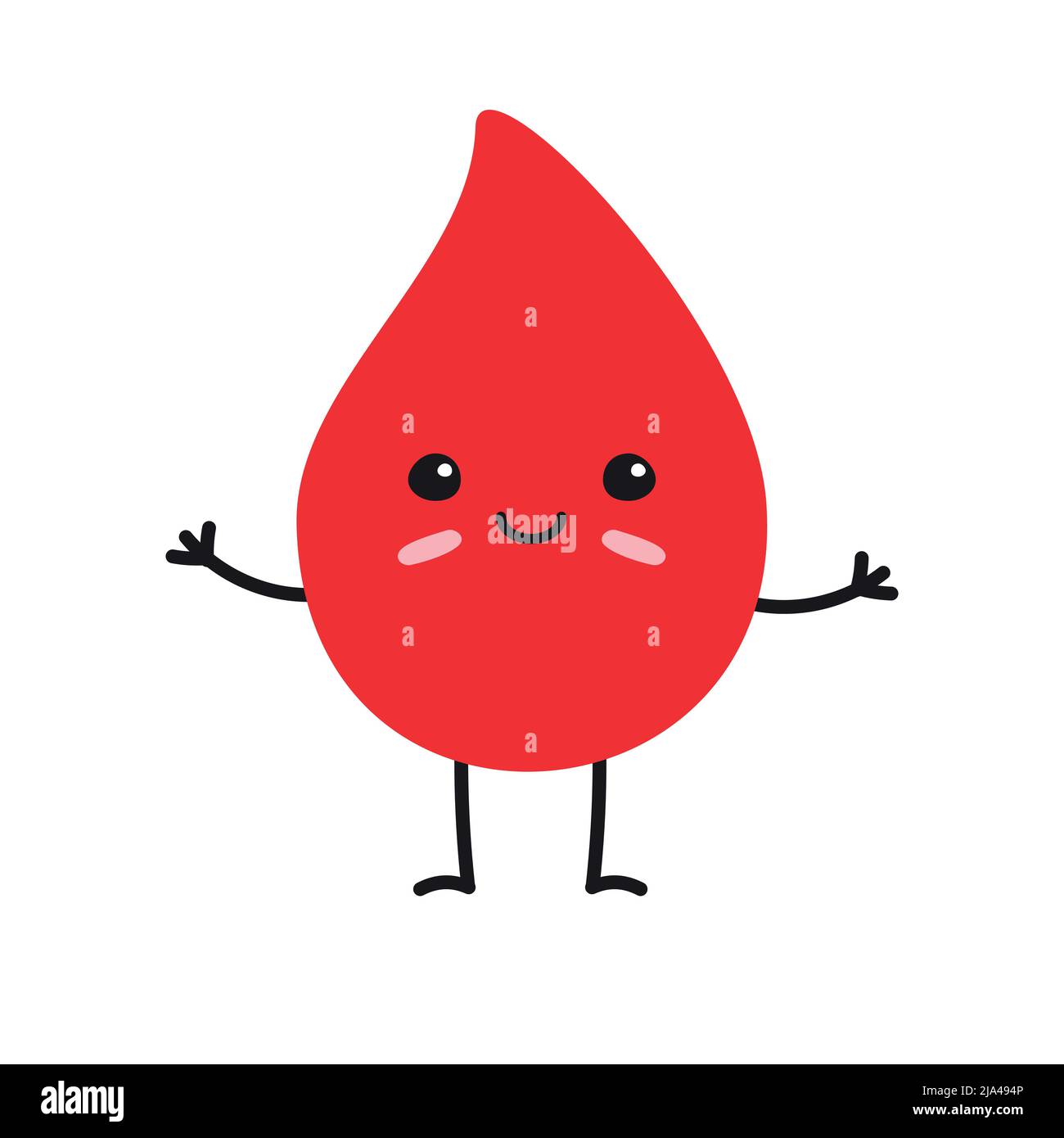 Hand Touch Cartoon Blood